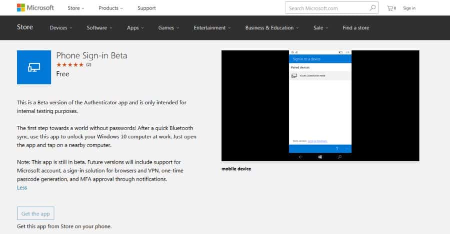 « Phone Sign-in » Délocké votre Windows 10 via votre smartphone et le ...