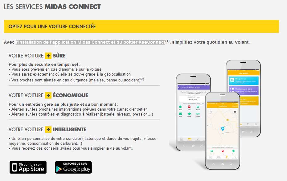 Midas invente Midas Connect.