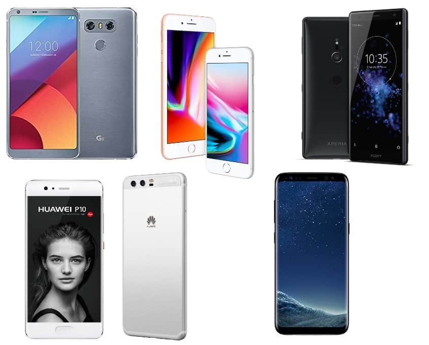 Comparatif de smartphones milieu de gamme (jusqu’à 300 €). -