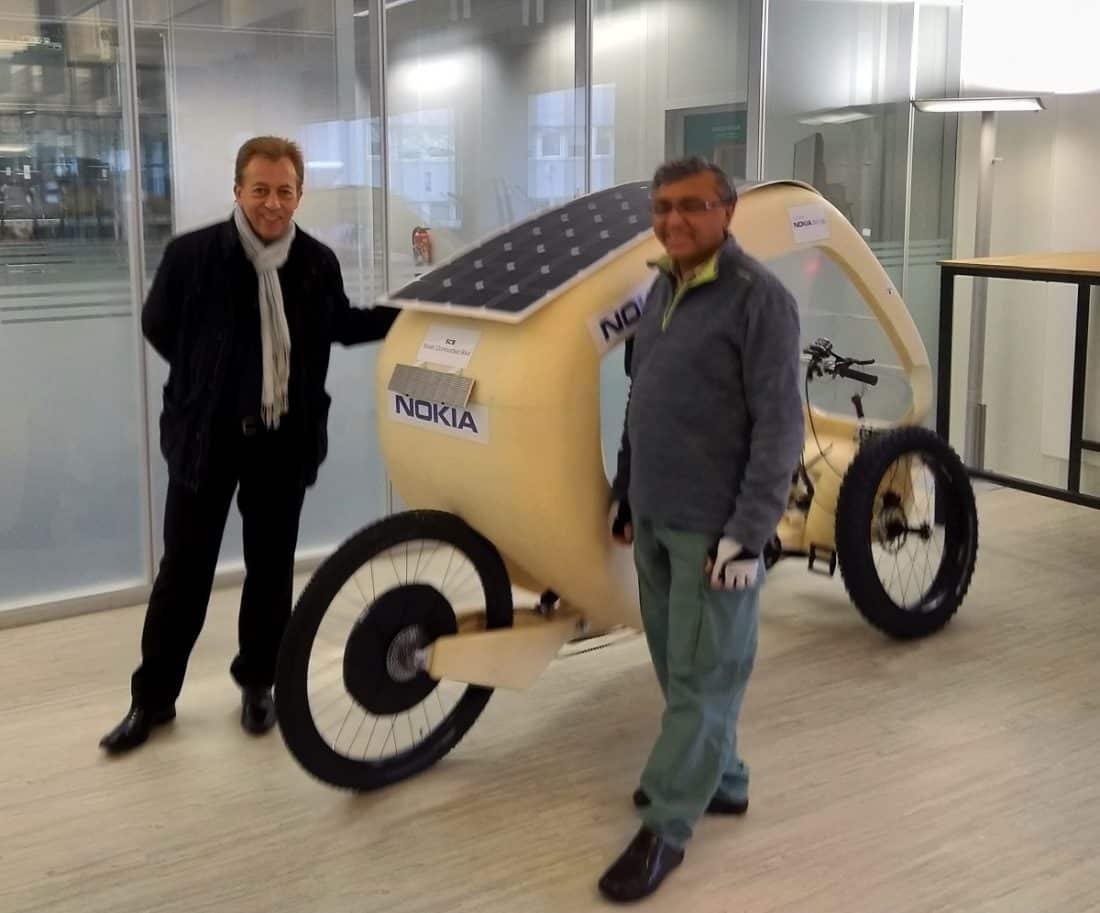 Nokia Solar Connected Bike, le vélo connecté hybride de demain