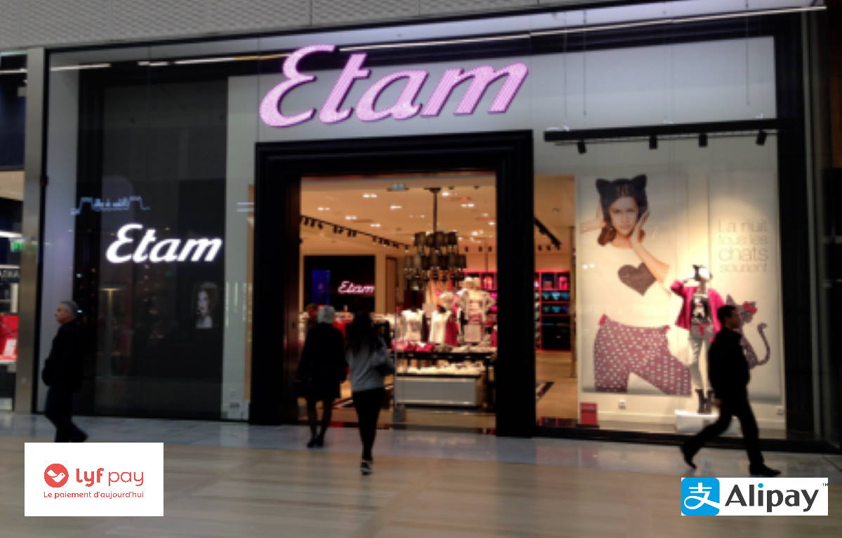 Payé vos achats chez Etam avec votre smartphone et Lyf Pay.