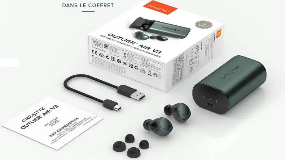 Creative Outlier Air V3, les nouveaux intra de chez Creative