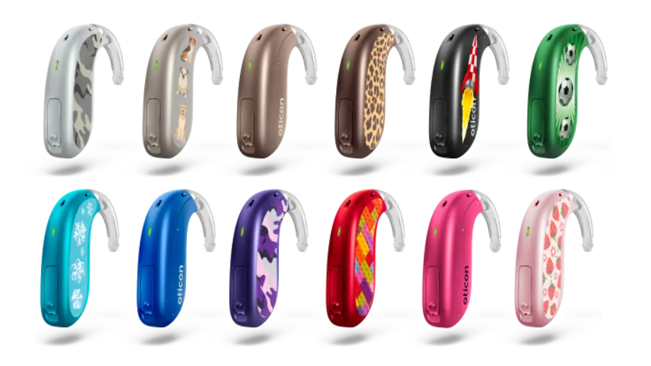 Oticon Play PX, une aide auditive connectée pour les enfants.