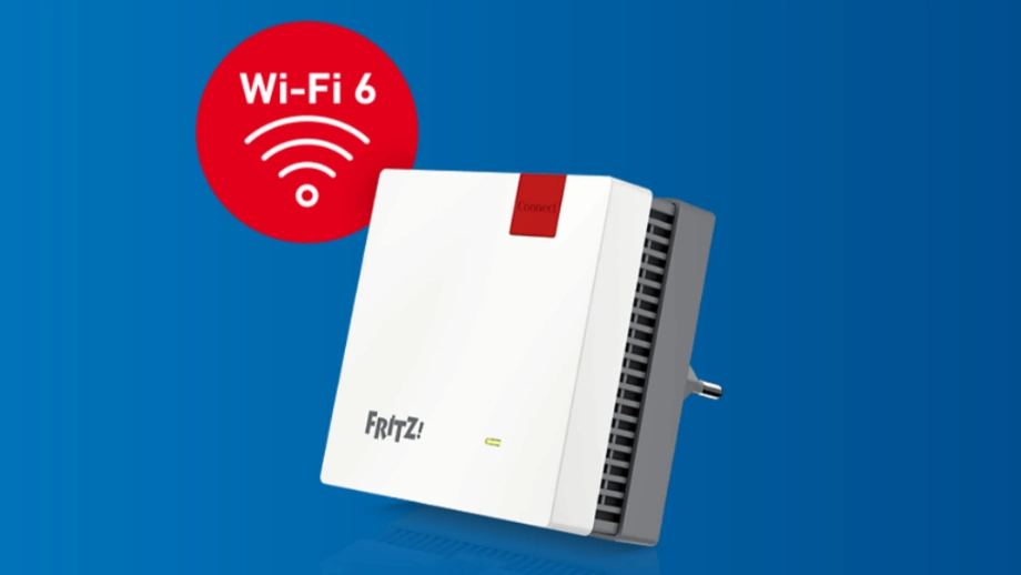 FRITZ!Repeater 1200 AX, le nouveau répéteur Wi-Fi compact d’AVM.