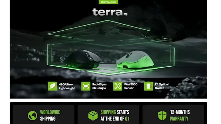 Terra : la souris ergonomique ultralégère de Teevolution Global